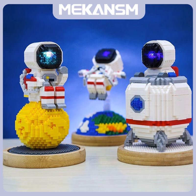 Jual MEKANSM Mainan Balok Bangunan Astronot Nano Block Space Astronaut ...