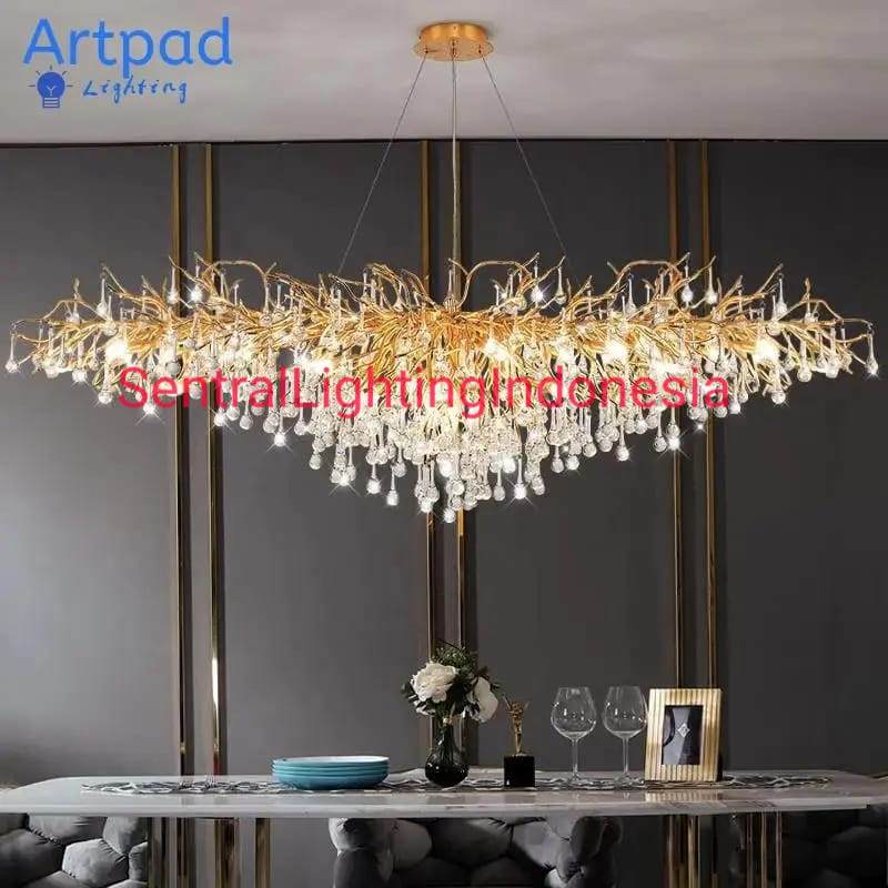 Jual SL80299/1500 LAMPU HIAS GANTUNG PLAFON MEWAH ELEGAN KRISTAL ...