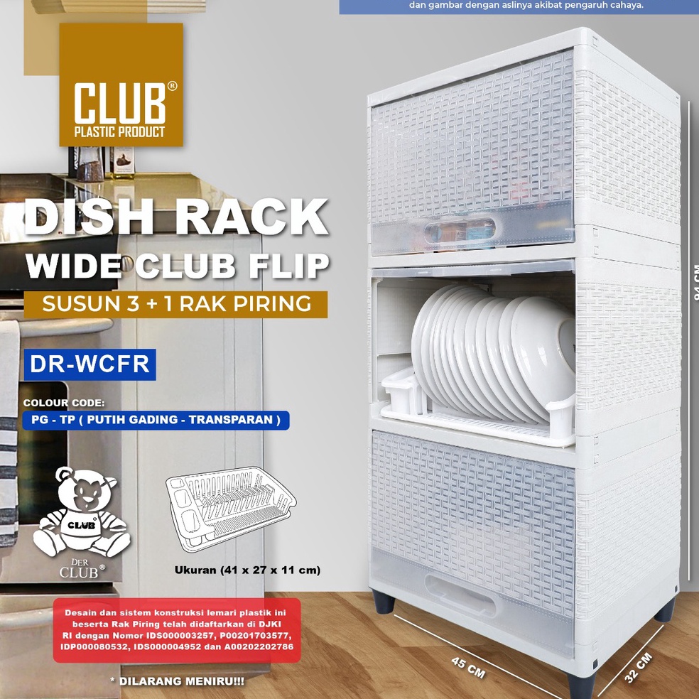 Jual KODE N23A RAK PIRING PLASTIK CLUB RAK PENYIMPANAN PIRING GELAS ...