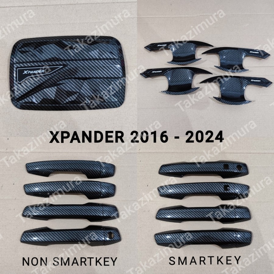 Jual Paket tank cover handle outer carbon mobil xpander 2016 2017 2018 2019 2020 2021 2022 2023 ...
