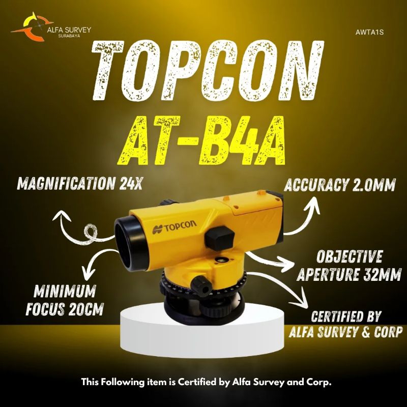 Jual AUTOLEVEL/WATERPASS TOPCON ATB4A BARU UNIT ONLY | Shopee Indonesia
