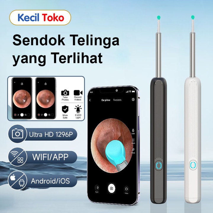 Jual CylRedBat 1296P Alat pembersih telinga kamera WIFI smart camera ...