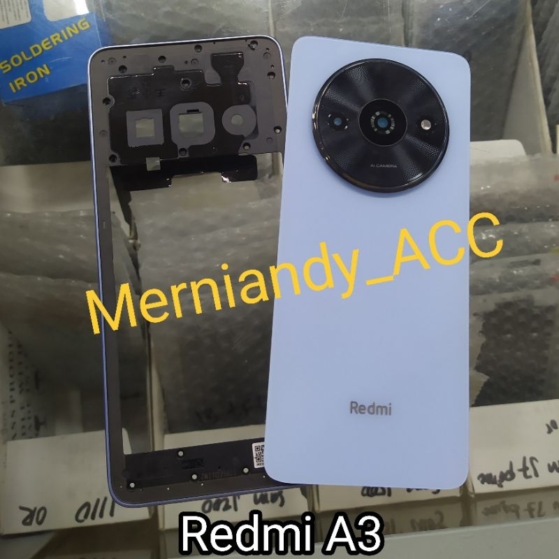 Jual Cessing hausing fullset Xiaomi Redmi A3 Backdor + Tulang Bazzel ...