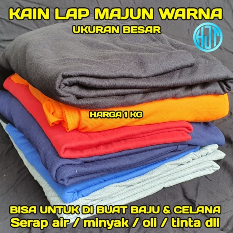 Jual KAIN LAP MAJUN WARNA TANPA JAHIT UKURAN BESAR TERMURAH || KAIN ...