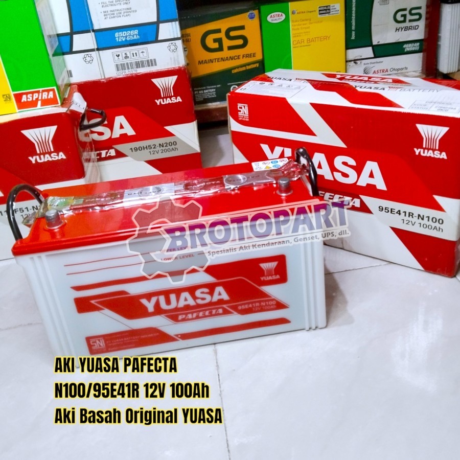 Jual Aki Mobil YUASA N100 95E41R PF 12v 100Ah Aki Basah Original YUASA | Shopee Indonesia
