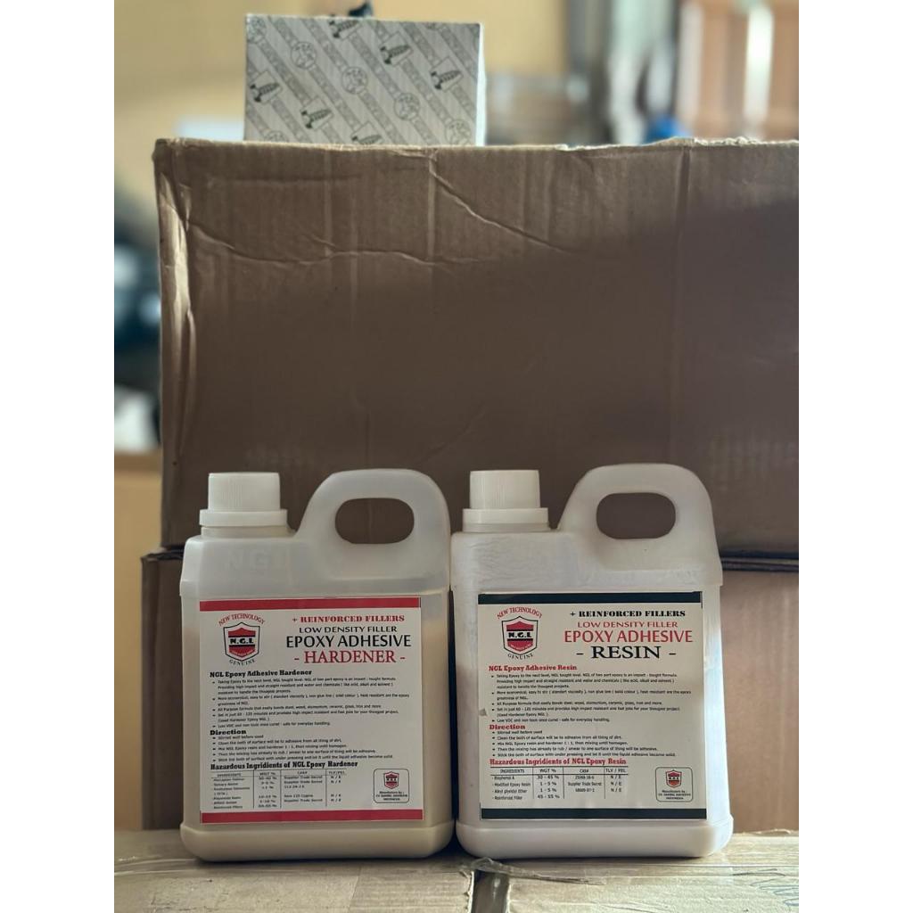 Jual LEM EPOXY KAYU NGL FILLER 1 RESIN 1 HARDENER (BESAR) | Shopee ...