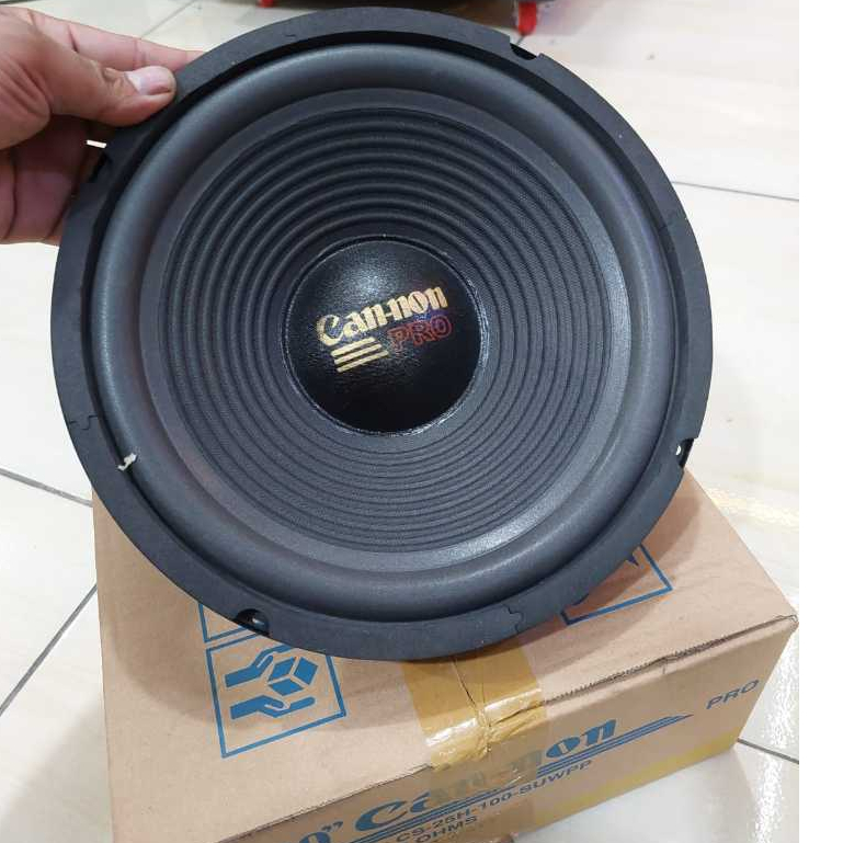 Jual Speaker CANNON Canon 10 Inch Bass Woofer C 25H 100 1018 300 watt ...