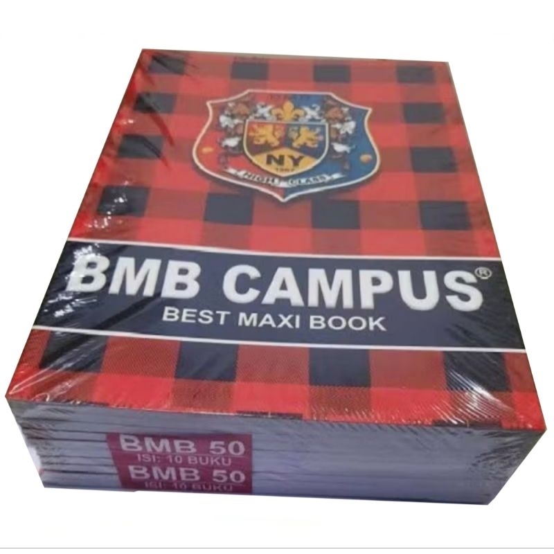 Jual Buku Tulis Panjang BMB Campus 50 Lembar (1 Pack Isi 10 Buku ...