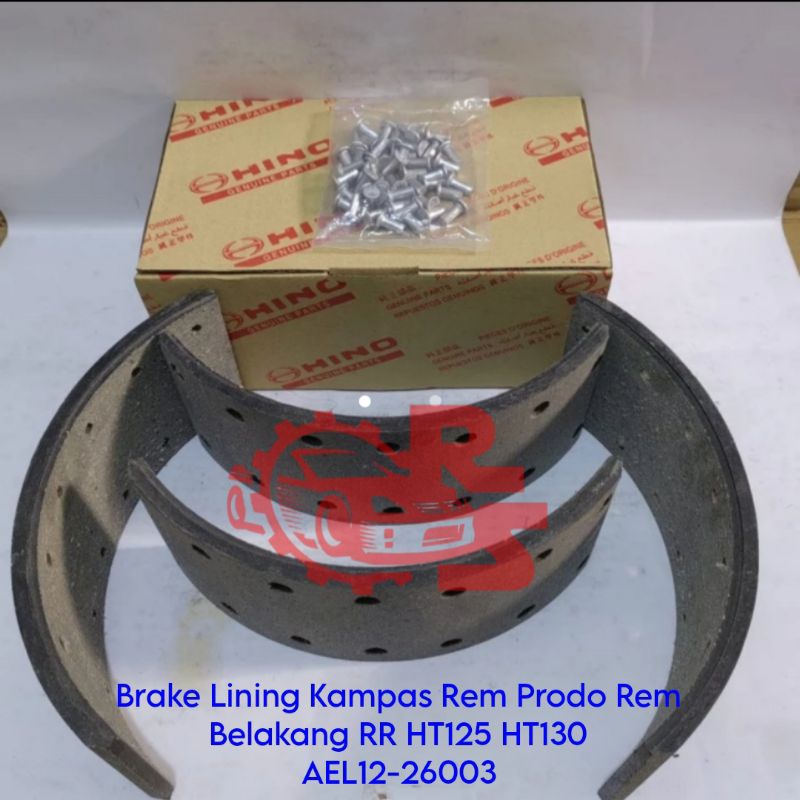 Jual Brake Lining Kampas Rem Prodo Rem Belakang RR HT125 HT130 | Shopee ...
