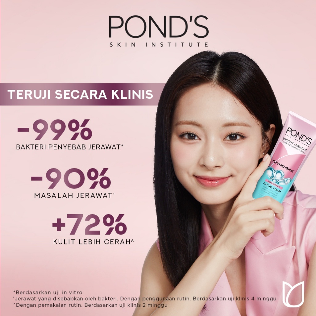 Jual PONDS Bright Miracle Facial Foam 100g Thymo-Bha | Shopee Indonesia