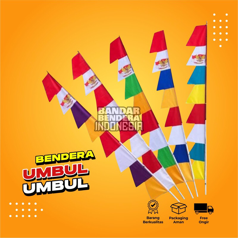Jual Bendera umbul umbul merah putih warna warni | Shopee Indonesia