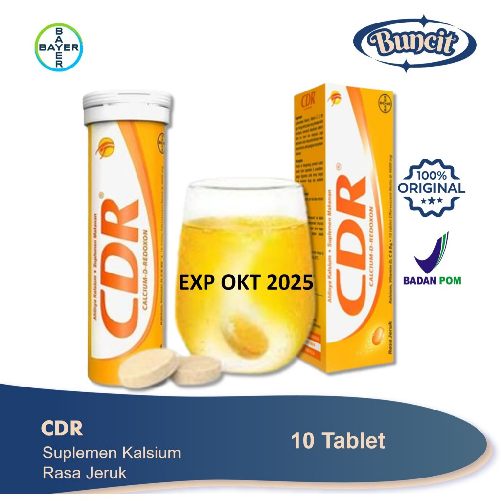 Jual CDR Tablet Effervescent Isi 10 Tablet / CDR Suplemen Kalsium / CDR ... Jual CDR Tablet Effervescent Isi 10 Tablet / CDR Suplemen Kalsium / CDR ...