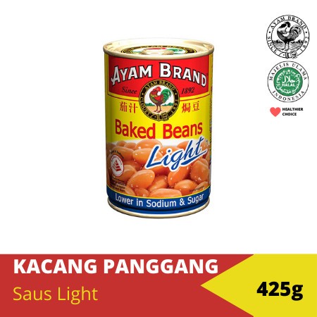 Jual (BELI 1 GRATIS 1) Kacang Merah Kaleng Baked Beans Ayam Brand Light ...
