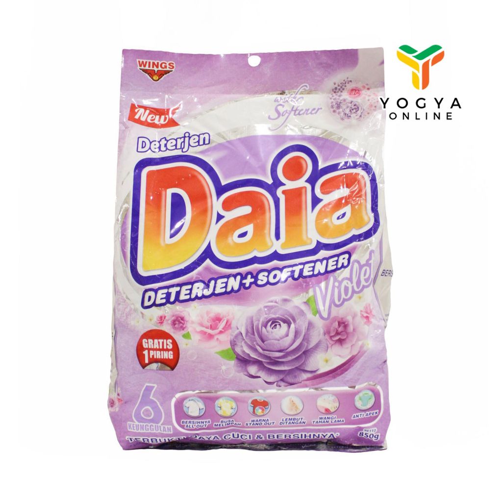 Jual Daia Powder Detergent / Deterjen Bubuk Violet 800 Gr | Shopee ...