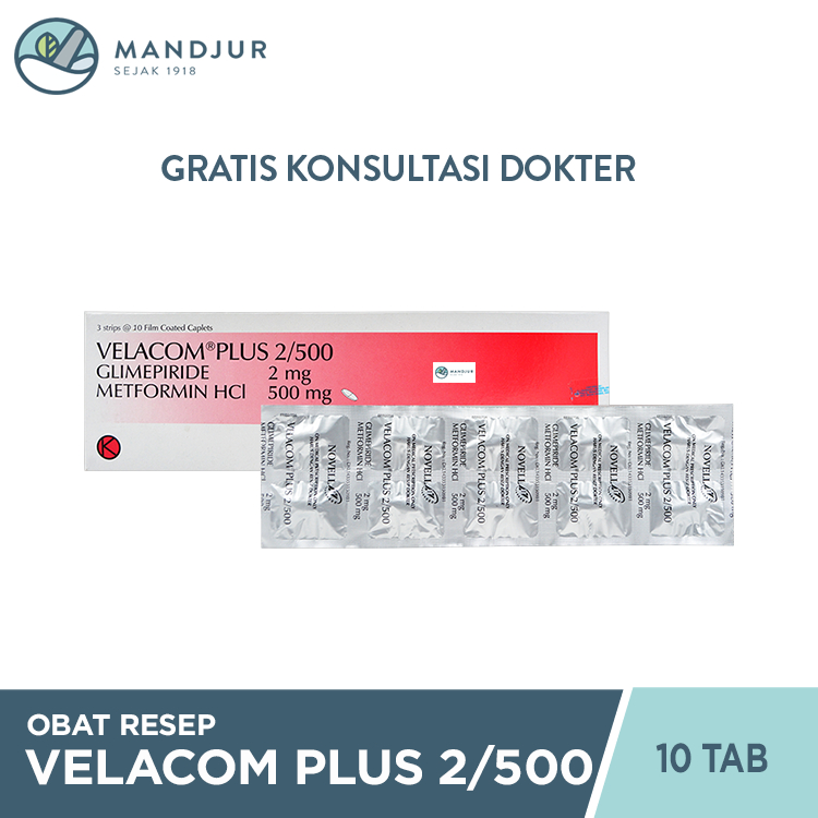Jual Velacom Plus 2/500 10 Tablet | Shopee Indonesia