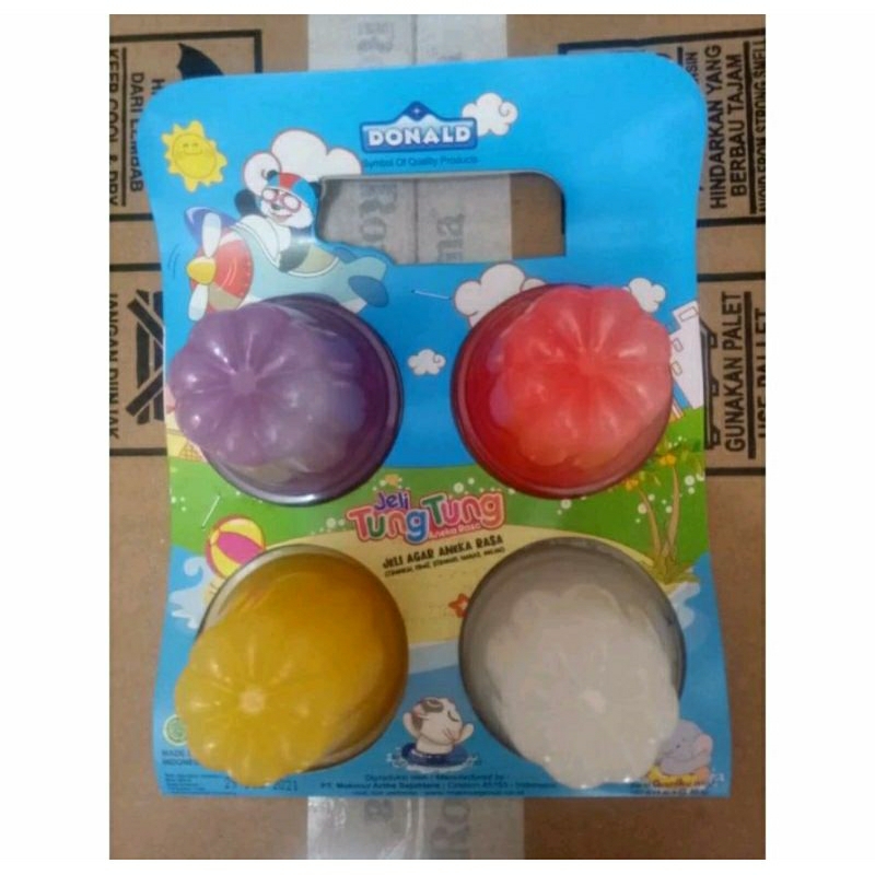 Jual Donald Jelly Tung Tung ( isi 4 pcs @40gr ) | Shopee Indonesia