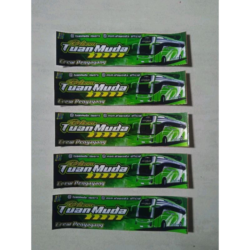 Jual Stiker bus tuan muda, dan casper | Shopee Indonesia