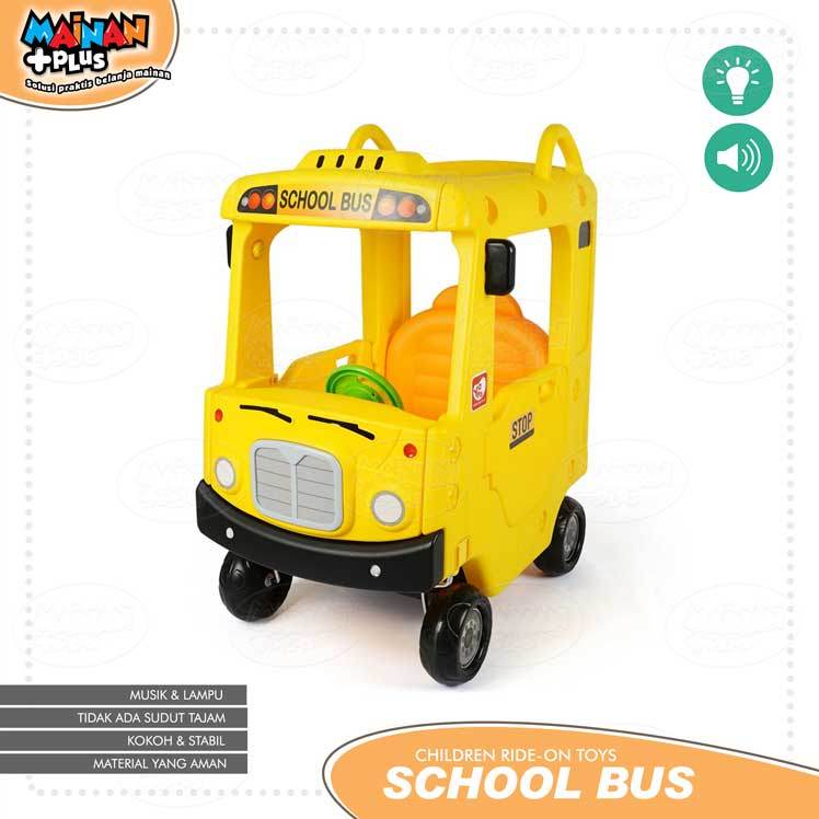 Jual Mainan Mobil Dorong Anak School Bus Ride-on Toys | Shopee Indonesia