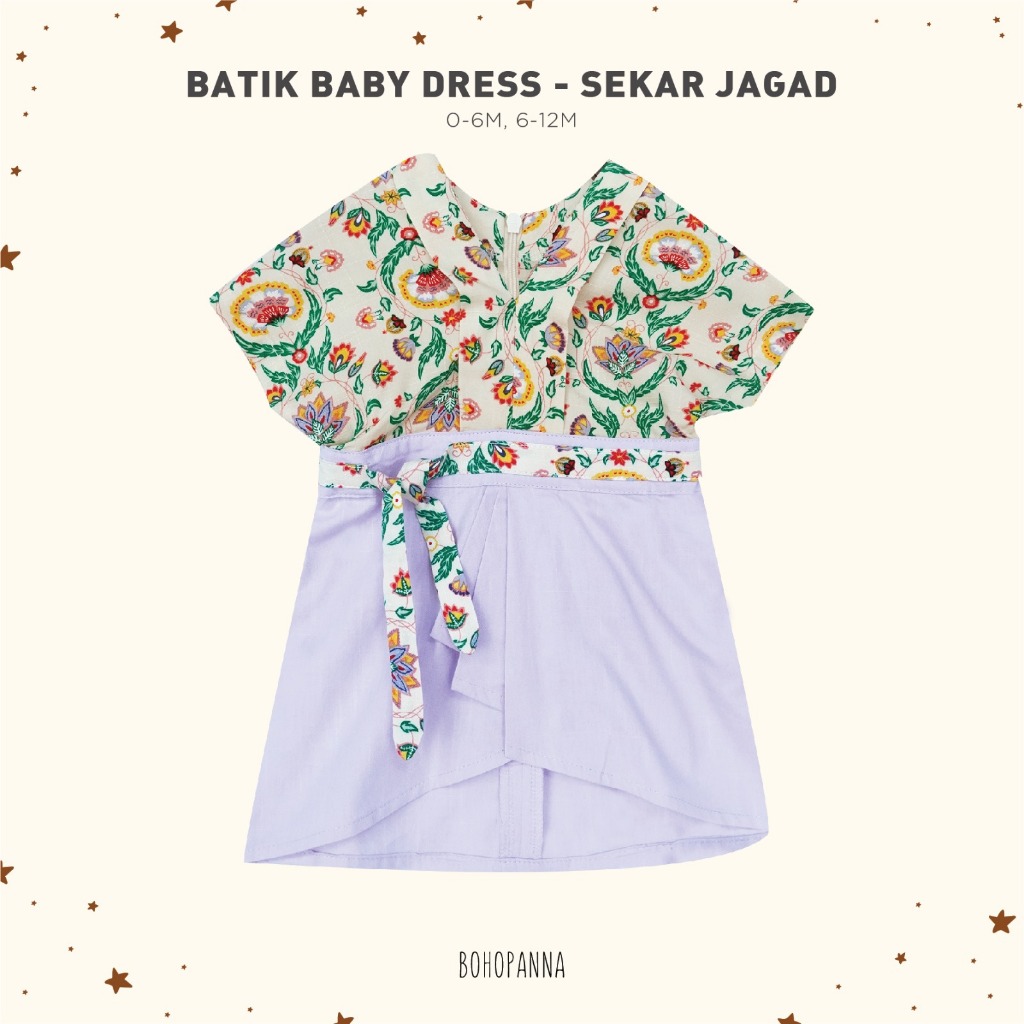 Jual Bohopanna - Kebaya Batik Baby Dress / Gaun Batik Bayi Perempuan | Shopee Indonesia