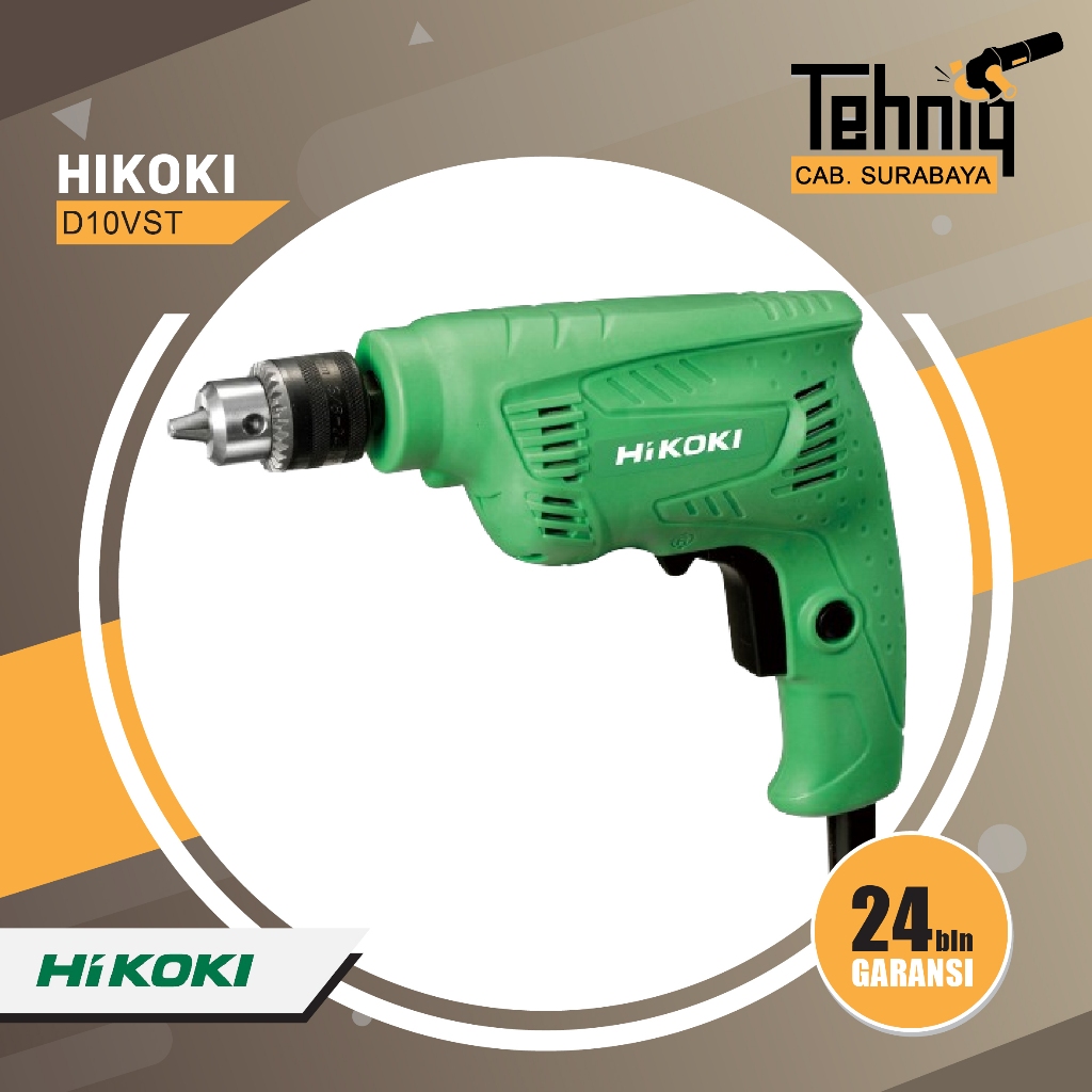 Jual Mesin Bor Listrik HIKOKI Drill 10 mm reversible D10VST | Shopee ...