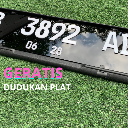 Jual Custom Plat Nomor Mobil 3D Timbul Bahan Akrilik Putih Hitam Chrome ...