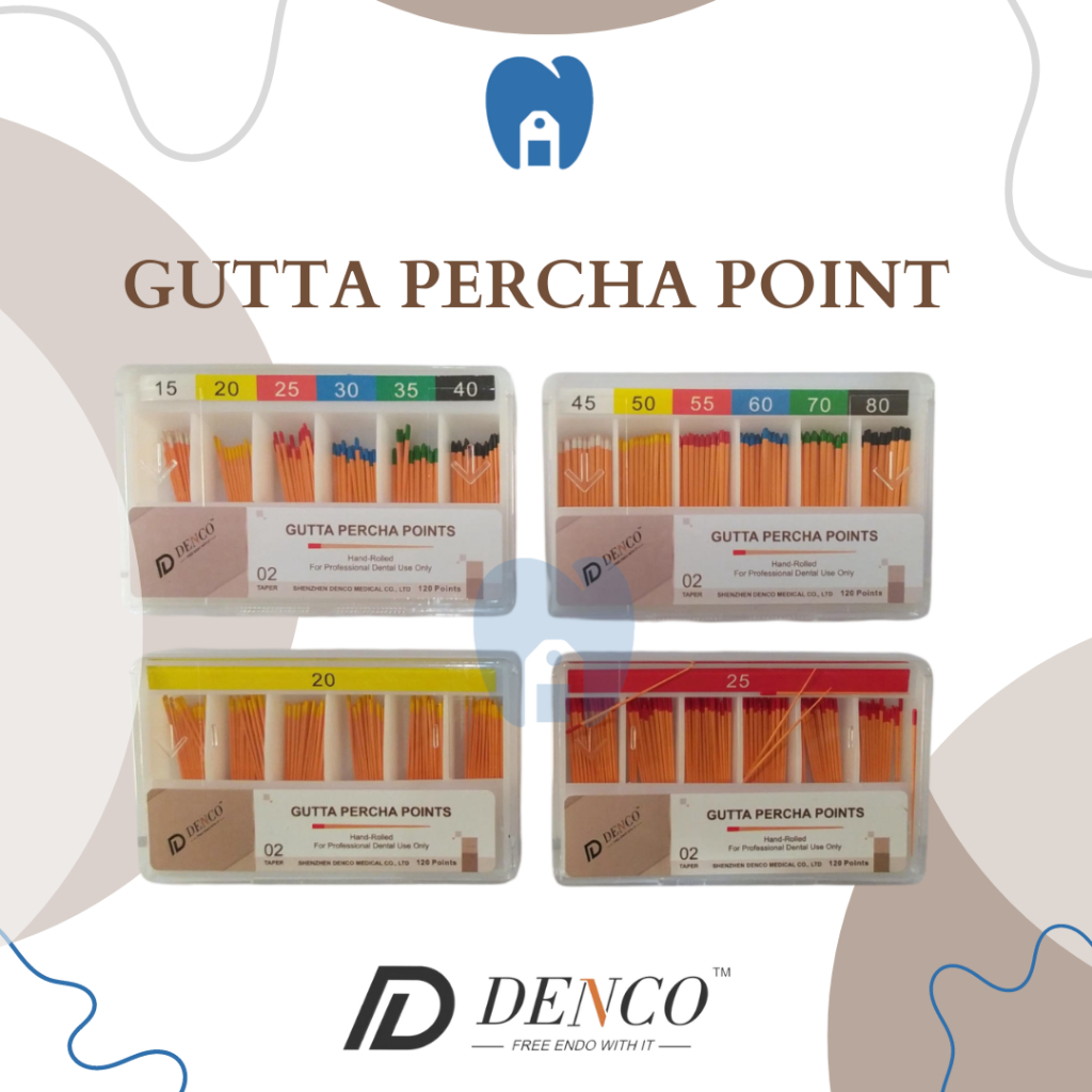 Jual Gutta Percha Points Denco Dental 15-40 20 25 45-80 / guttap 02 ...