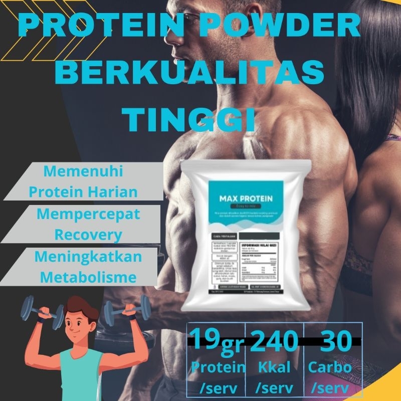 Jual 1000gr SOY PROTEIN POWDER 100% PURE SUSU PROTEIN WHEY ISOLATE SUSU ...
