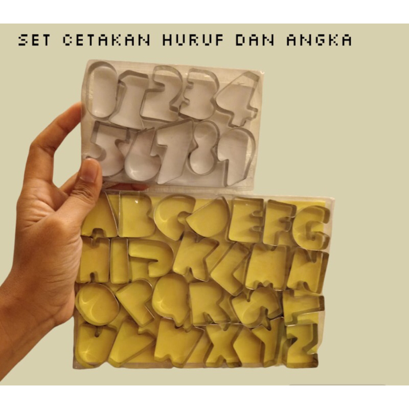Jual cetakan huruf dan angka steinless anti karat / cetakan huruf ...