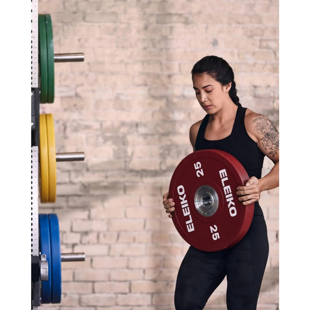 Jual Eleiko Cakram Plat Beban latihan angkat besi 10kg, 15kg, 20kg, 25kg | Shopee Indonesia