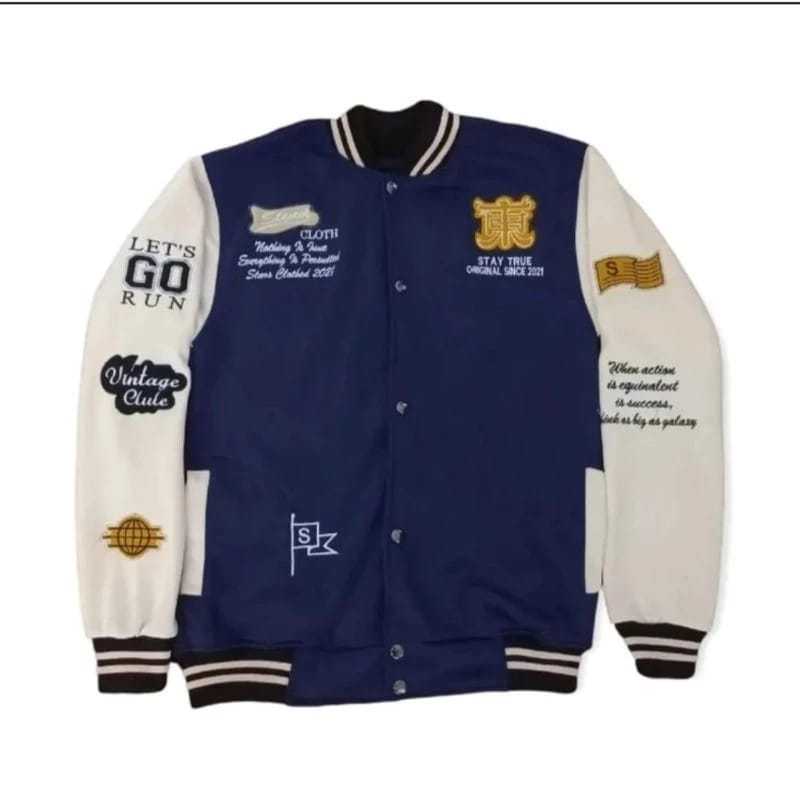 Jual BISA COD | Jaket Varsity Keren Bahan Premium Unisex ( Pria dan ...