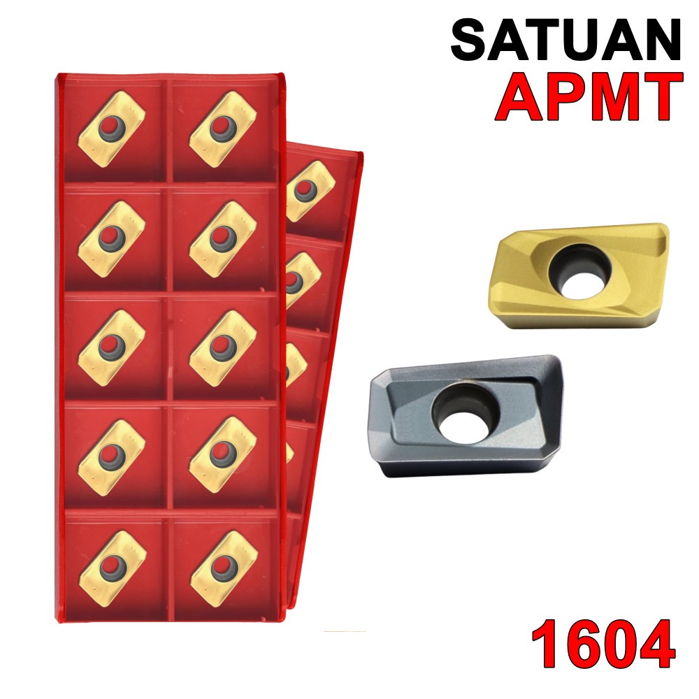 Jual Insert APMT 1604 PDER H2 M2 Insert Holder APMT16 Pahat Milling ...
