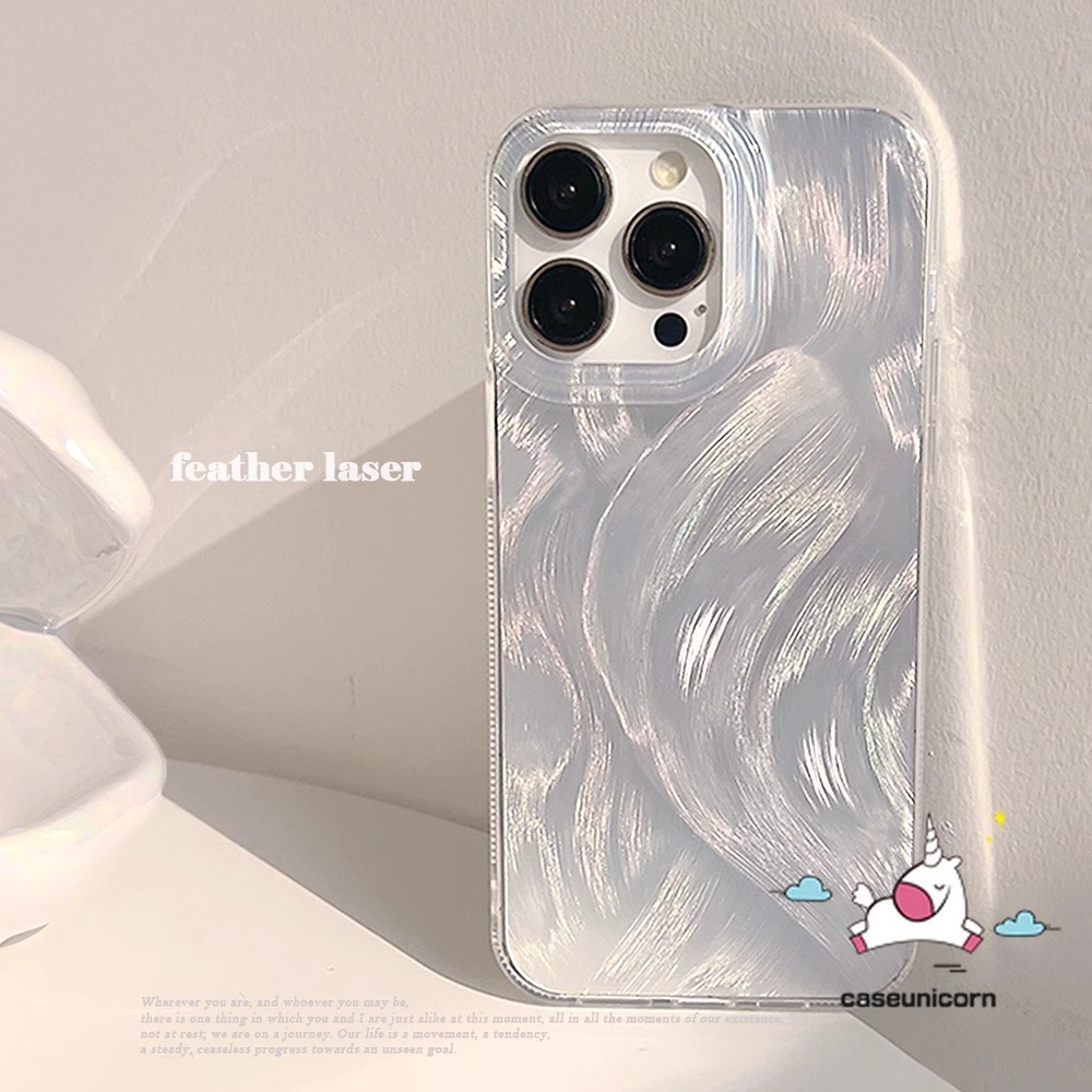 Jual Caseunicorn Casing Handphone Kartu Bulu Laser Kreatif Kompatibel ...