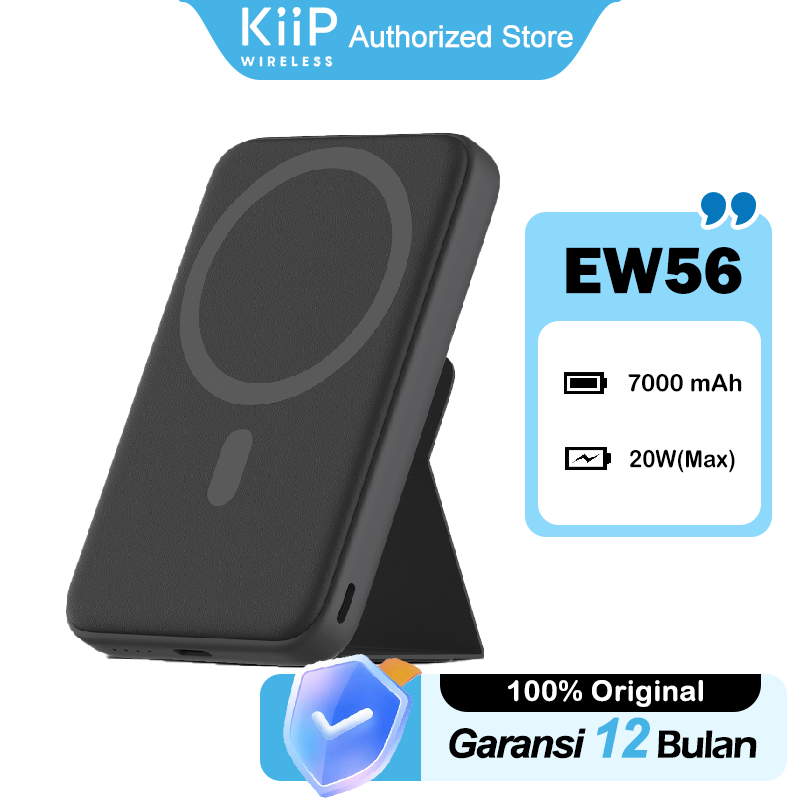 Jual KiiP Wireless EW56 Power Bank Magnetic Magsafe Phone Holder 20W ...