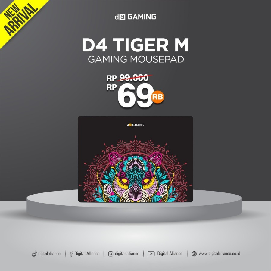 Jual Mousepad DA D4 400x300x2 / Mouse Pad Gaming Digital Alliance Flex ...