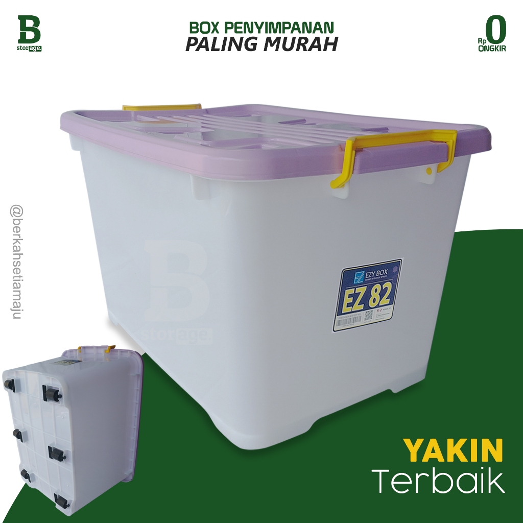 Jual [Paket] Container Box Plastik Besar Murah CB 82 Liter Kuat kokoh ...
