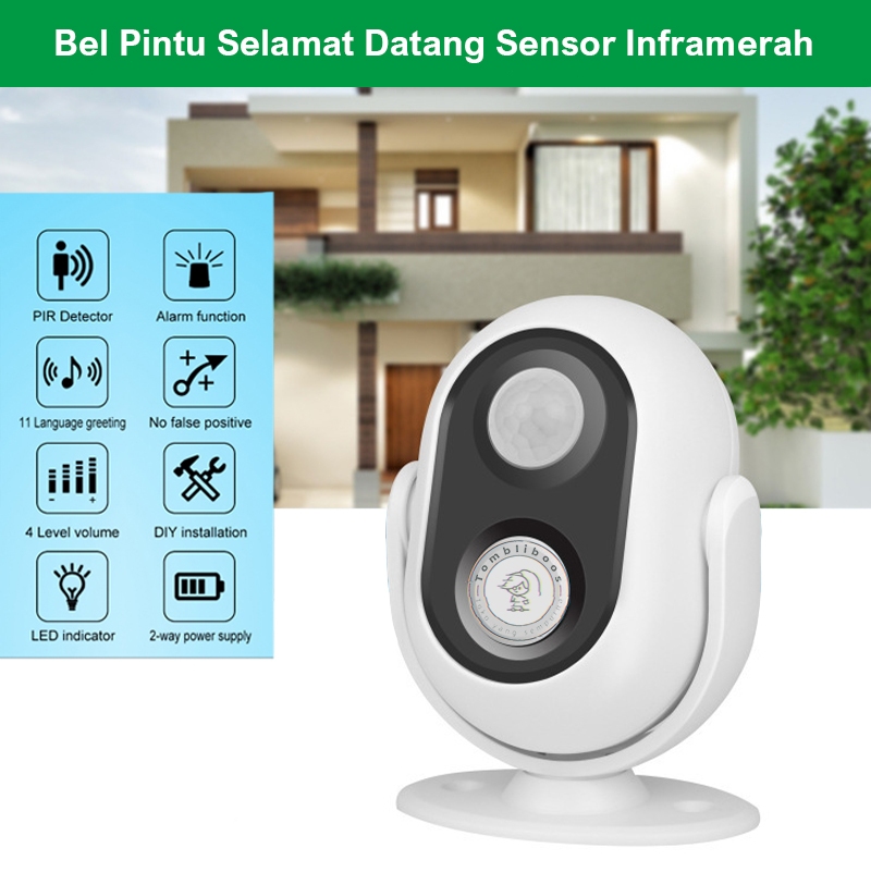 Jual Selamat Datang Bel Pintu Otomatis Alarm Bell Rumah Sensor Gerak ...