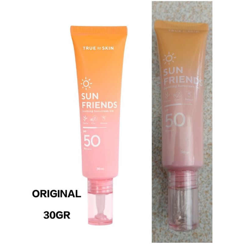 Jual ORIGINAL 100% TRUE TO SKIN SUN FRIENDS SMOOTHING SUNSCREEN GEL SPF ...