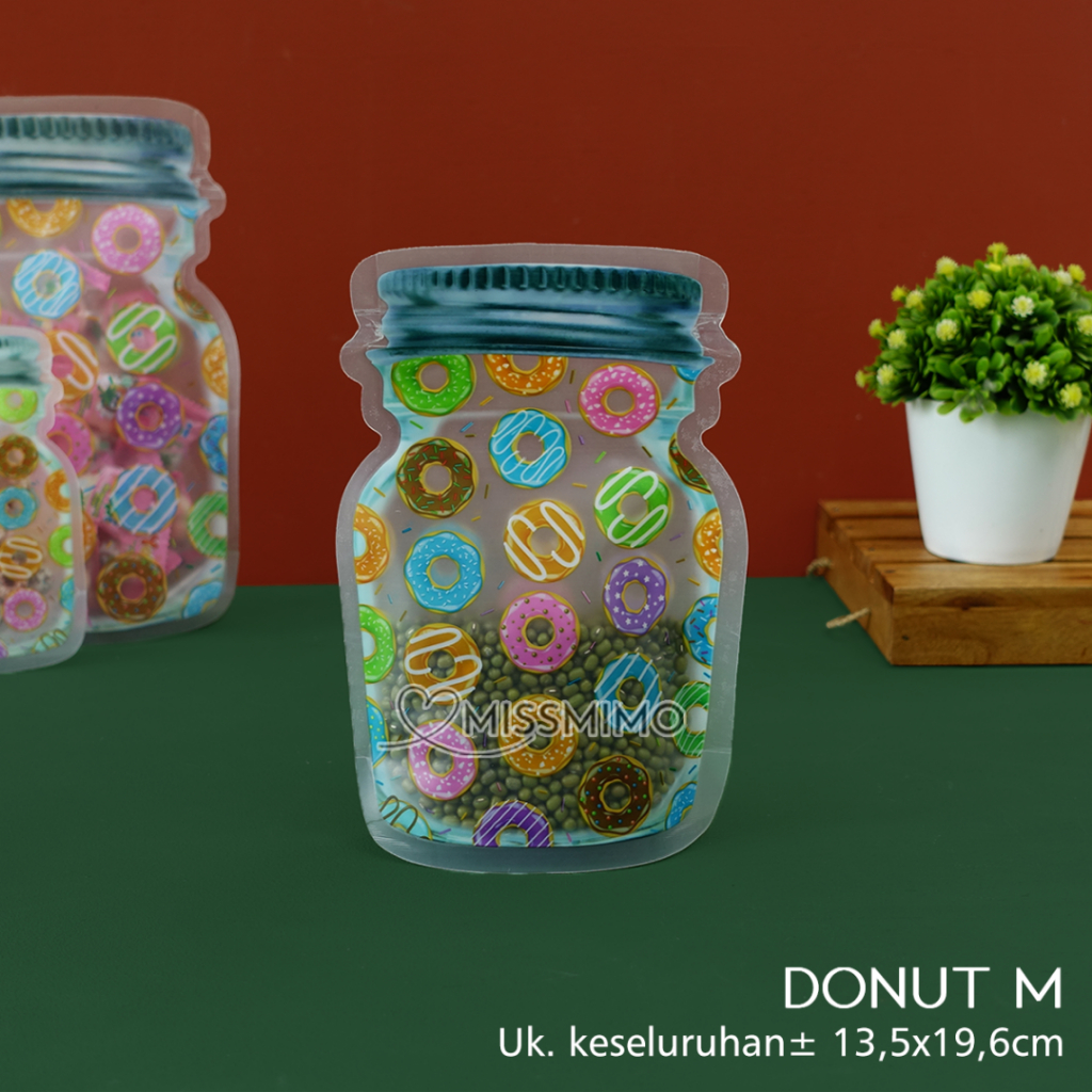 Jual Plastik Ziplock Snack Goodie Bag Biskuit Candy Cookies Standing ...
