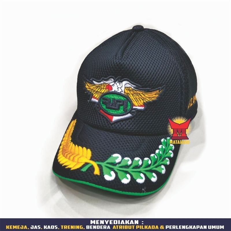 Jual topi rapi topi radio model wings logo timbul free nama | Shopee ...