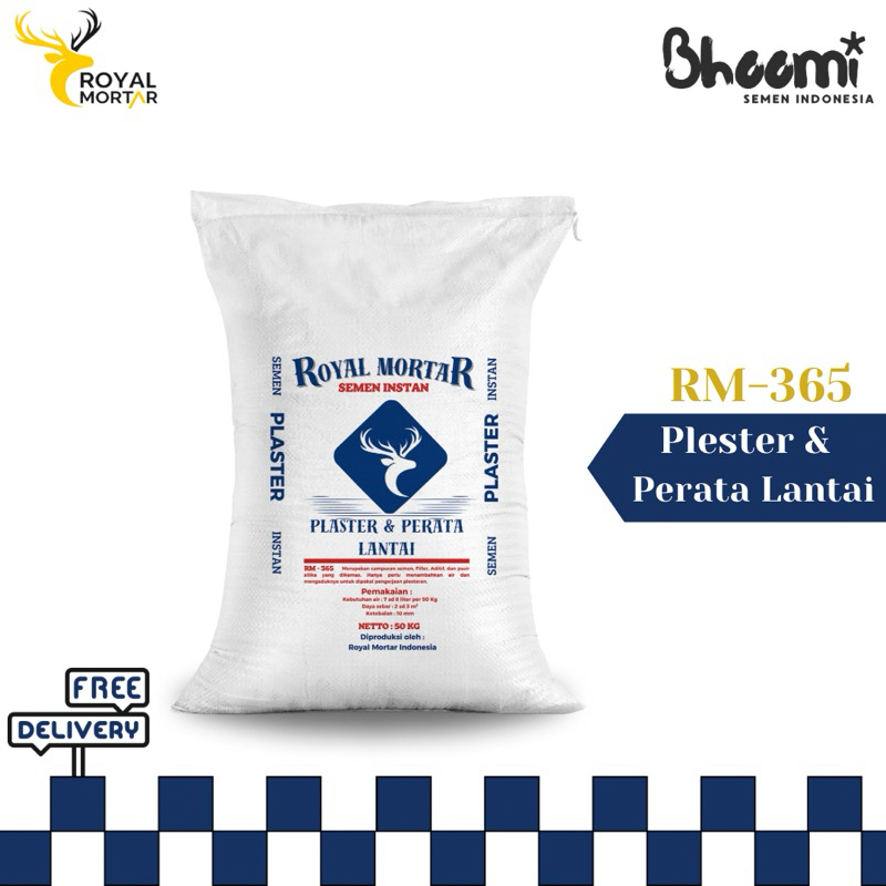 Jual Semen Mortar | Plester dan Perata Lantai | RM-365 Royal Mortar ...