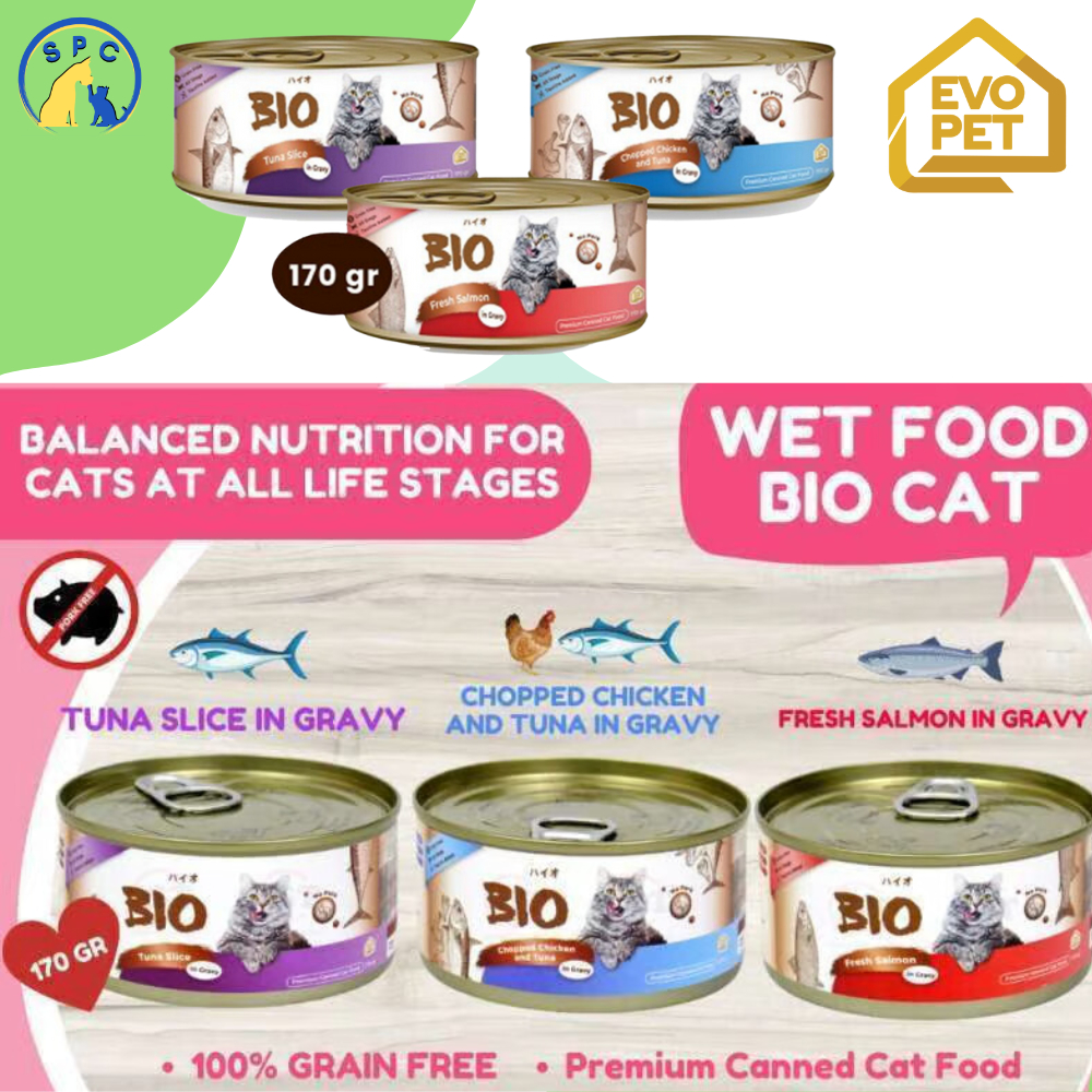 Jual Bio cat kaleng 170gr makanan kucing 170gram Cat Food | Shopee ...