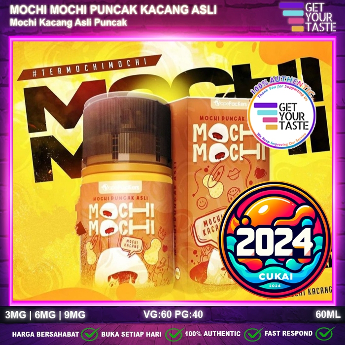 Jual Liquid Mochi Mochi Puncak Asli Kacang 60ML Freebase by Vapepackers ...