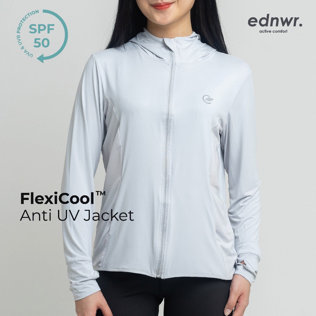 Jual Jaket Olahraga Anti UV Wanita 1 pcs Flexicool Jacket ednwr | Shopee Indonesia