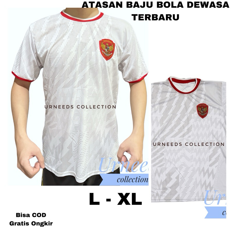 Jual ATASAN BAJU BOLA DEWASA TIMNAS PUTIH TERBARU BISA COD KAOS JERSEY ...