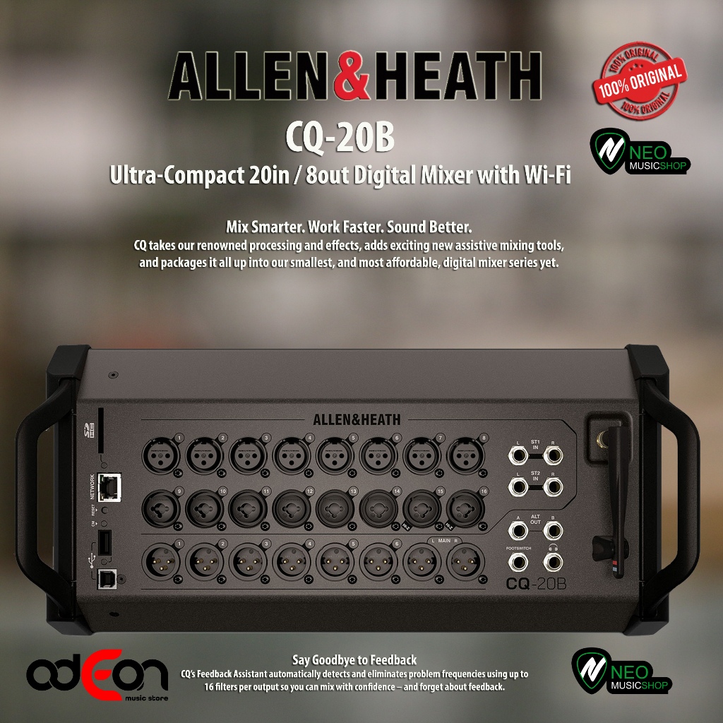 Jual Allen Heath CQ20B CQ-20B Ultra-Compact 20in 8out Digital Mixer ...