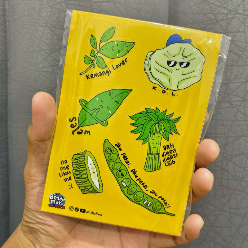 Jual Sticker Kisscut A6 - Sayuran - Benda Mati Universe @luthfihinelo ...