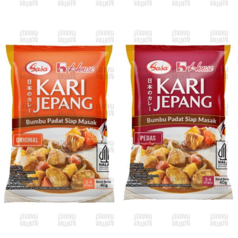 Jual SASA House Kari Jepang Original 40gr / SASA House Kari Jepang Pedas 40gr / Kari Jepang ...