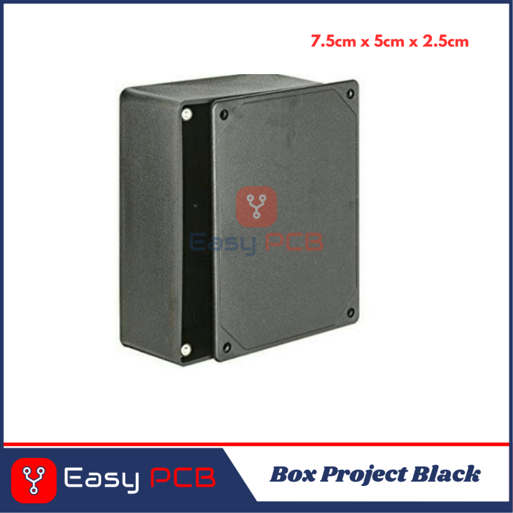 Jual Plastik Projek Box box black hitam ukuran 7.5cm x 5cm x 2.5cm ...