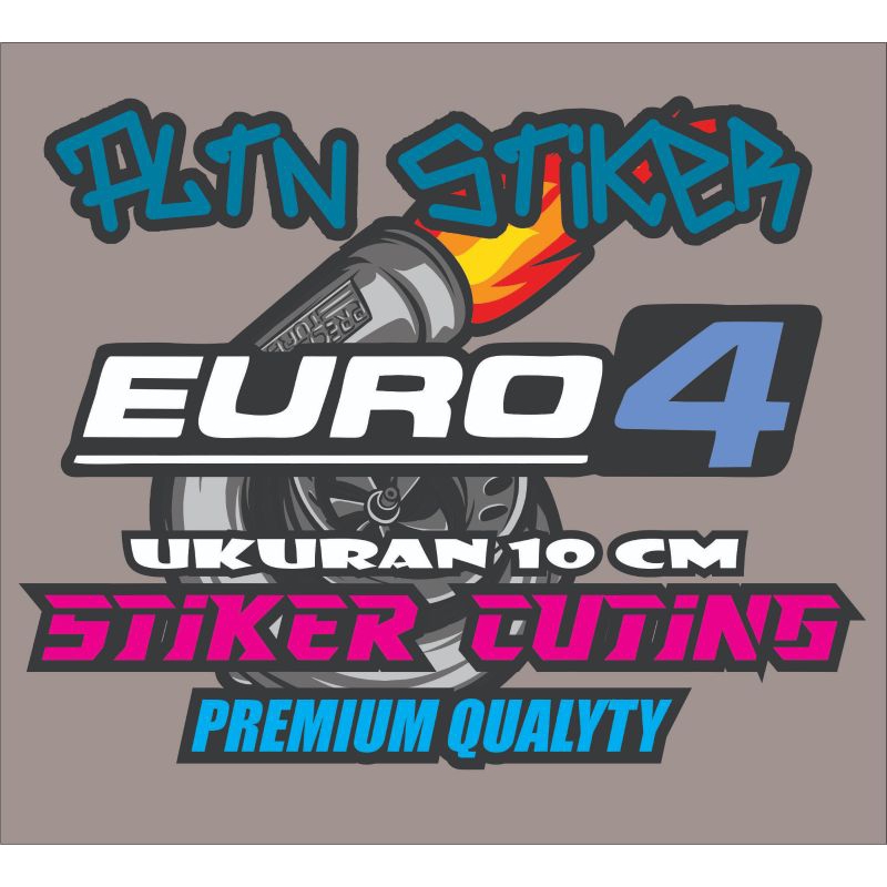 Jual stiker cuting sticker edisi euro4 UK 10cm | Shopee Indonesia