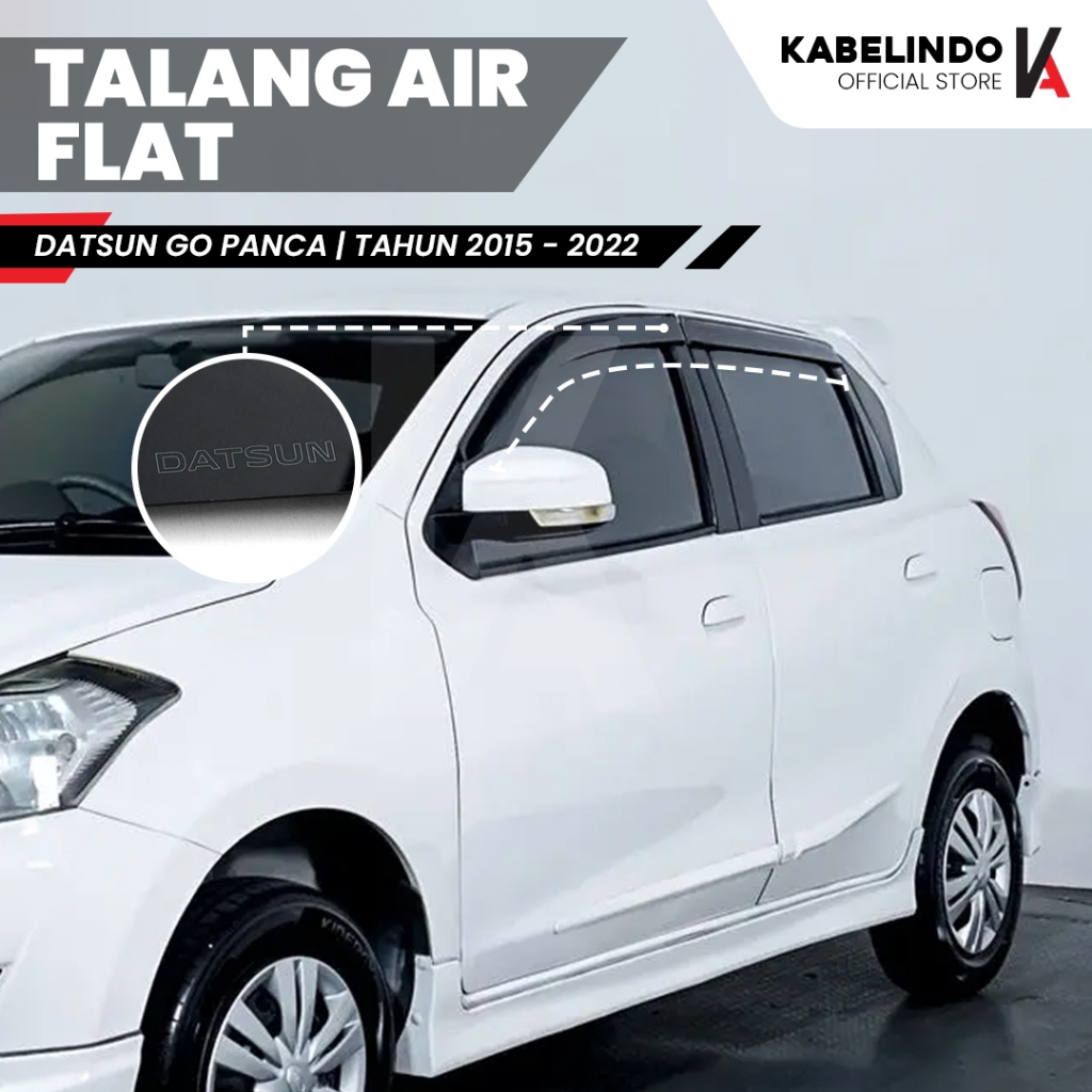 Jual Talang Air Pintu Mobil Datsun GO+ Panca 2015 - 2022 Model Flat Rata 4 Pintu | Shopee Indonesia
